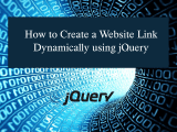 How To Create A Website Link Dynamically Using Jquery Sourcecodester
